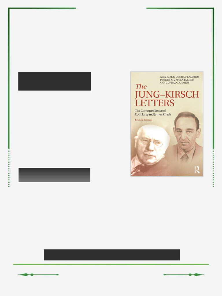 The Jung Kirsch Letters The Correspondence of C G Jung and James Kirsch ...