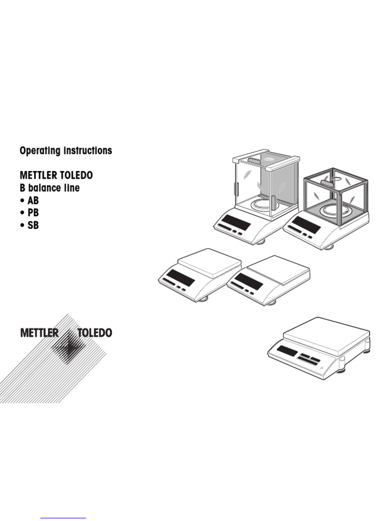 B Balance Line Operating Instructions | PDF | Troy Weight | Power Supply