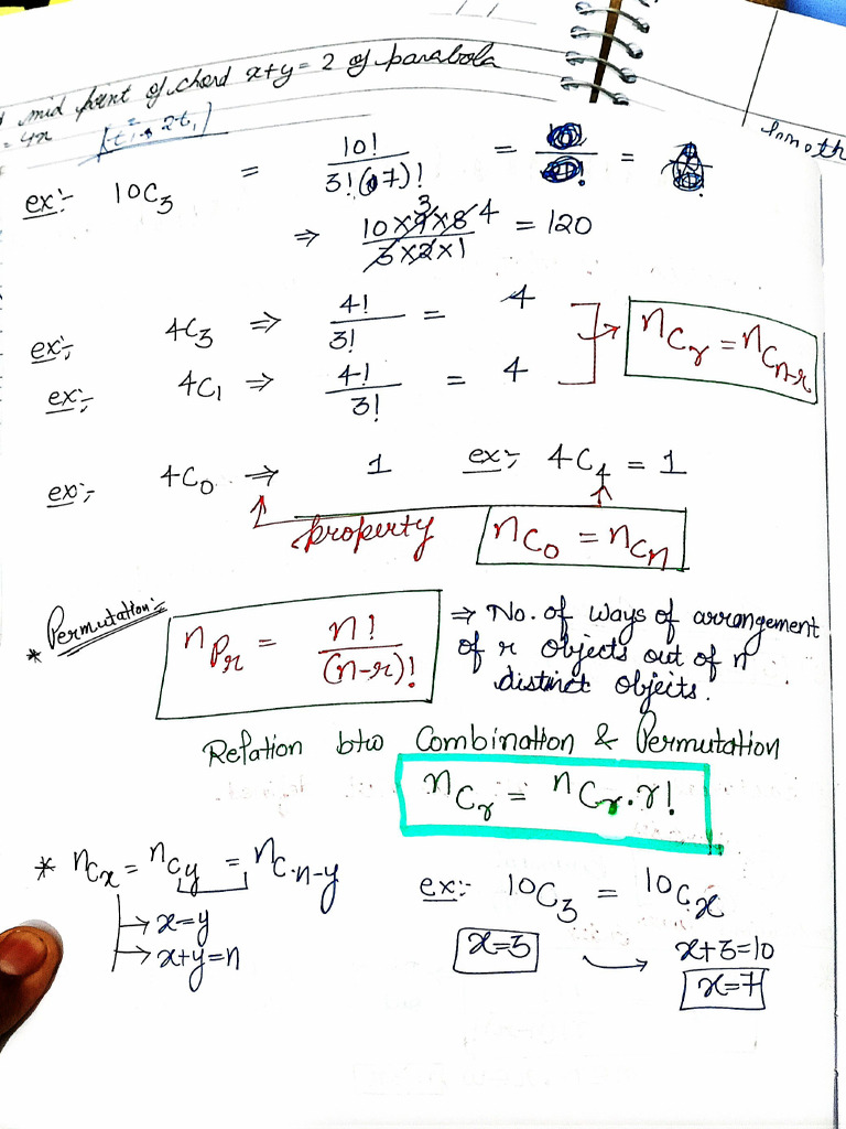 Allen Notes of Chapter Permutation and . | PDF