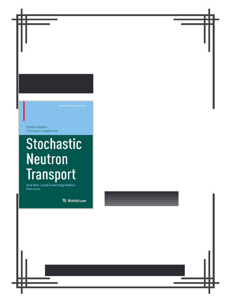 Stochastic Neutron Transport And Non Local Branching Markov Processes ...