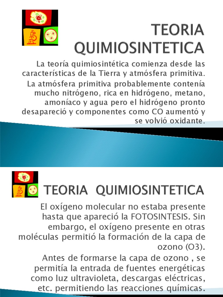 Resumen de la Teoría Quimiosintética | PDF | Ciencias sociales ...