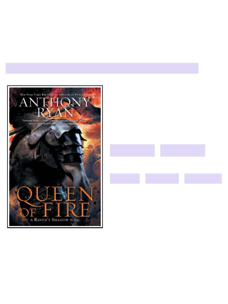 Queen Of Fire Anthony Ryan ebook unlimited reading 2026 | PDF