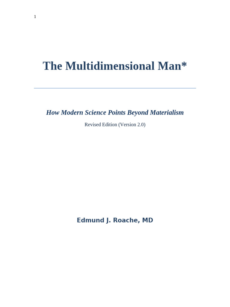 The Multidimensional Man v.2 Science Points to God! | PDF | Reality ...