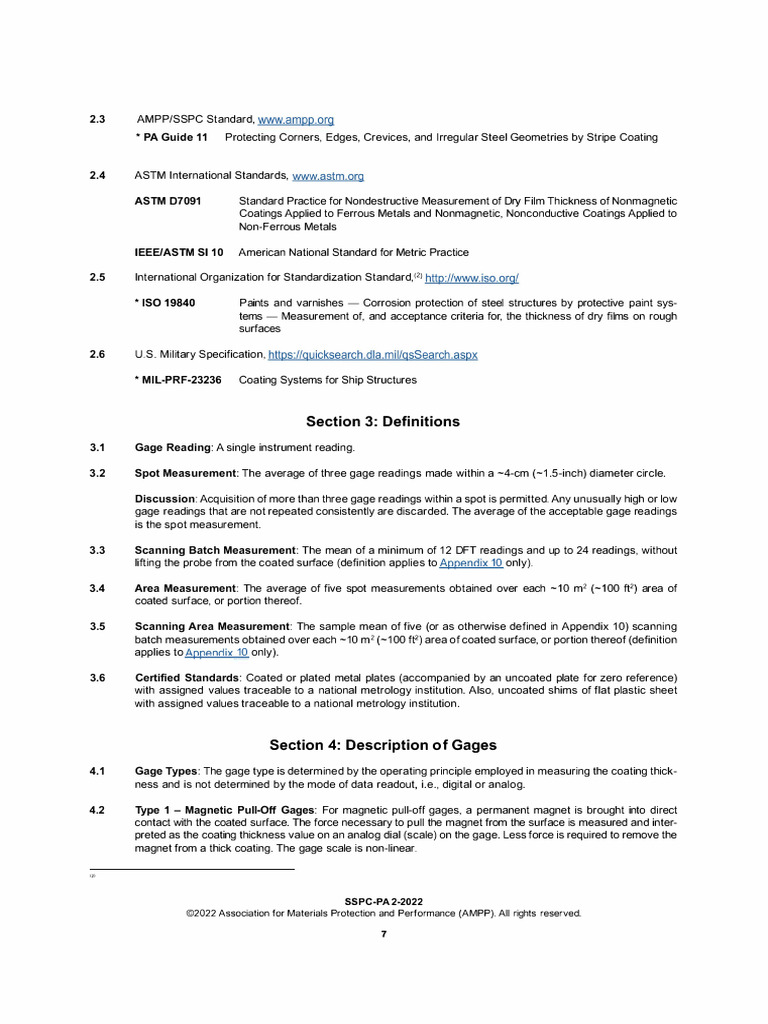 Coating Thickness Measurement Standards | PDF | Calibration | Accuracy ...