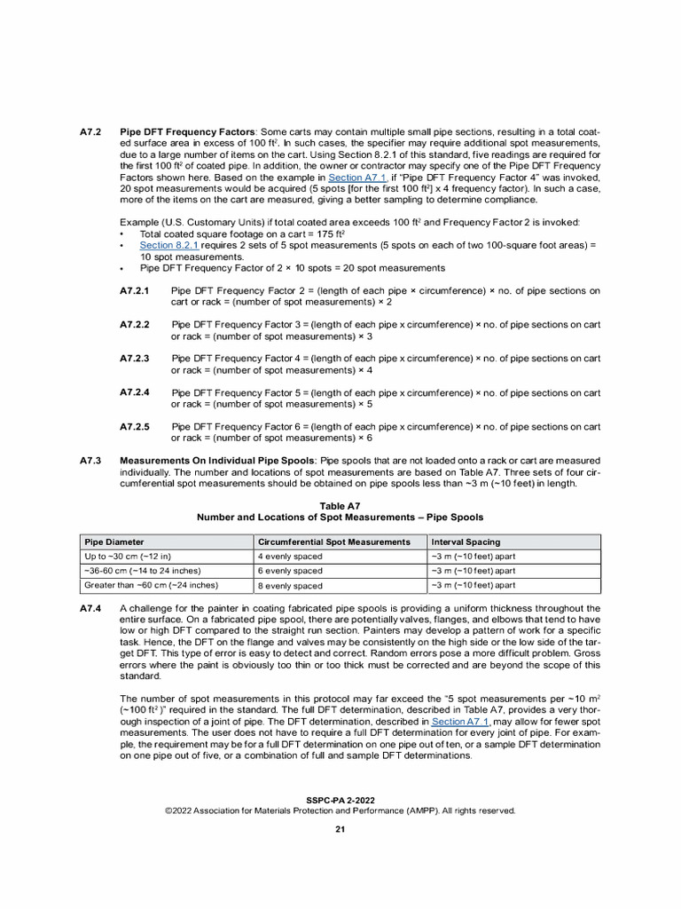 Pipe Coating Measurement Guidelines | PDF | Pipe (Fluid Conveyance ...