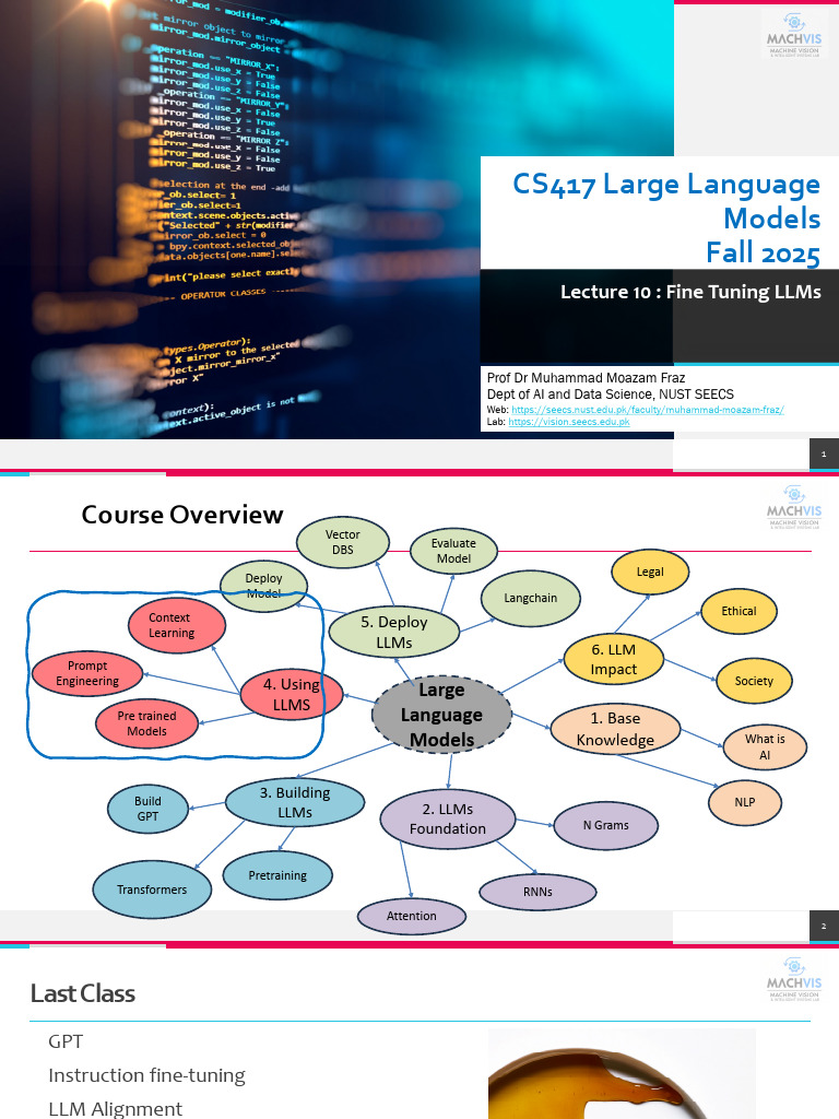 Fine-Tuning Techniques for LLMs | PDF | Matrix (Mathematics) | Machine ...