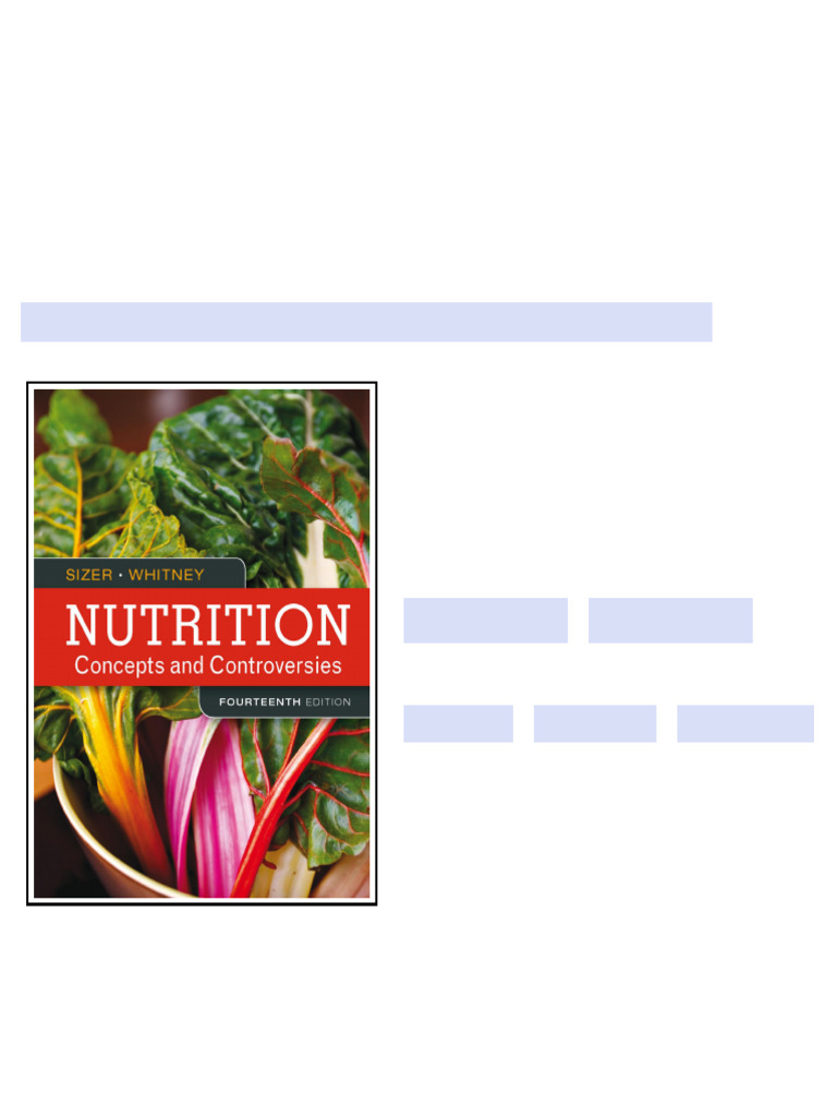Nutrition Concepts and Controversies 14th by Frances Sizer & Ellie ...