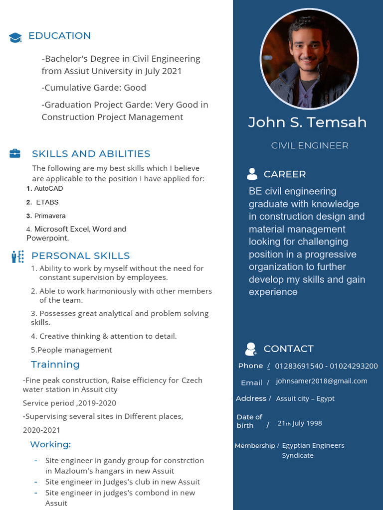 Eng.john Temsah .CV[1] | PDF