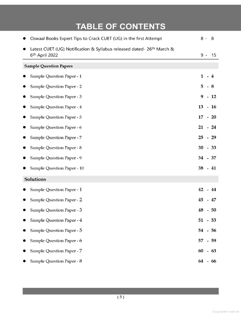 CUET ACC Sample Paper | PDF