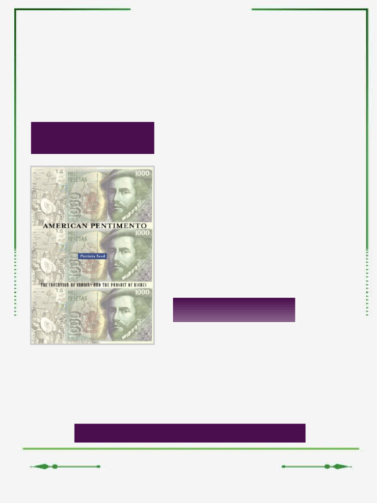 American Pentimento The Invention of Indians and the Pursuit of Riches ...