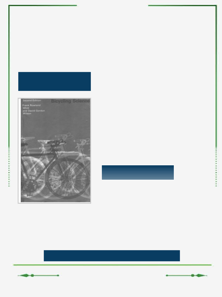 Bicycling Science 3rd Edition David Gordon Wilson ebook long form ...