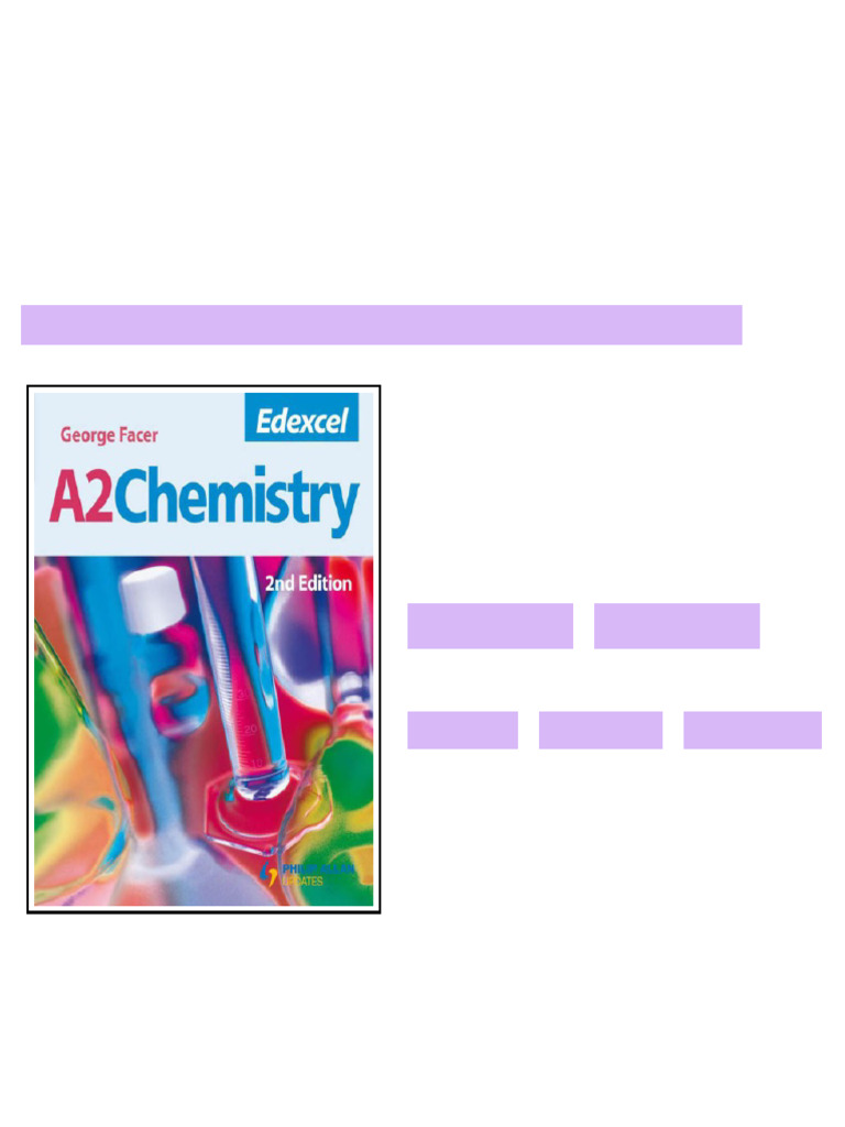 (Ebook) Edexcel A2 chemistry by Facer, George ISBN 9780340957615 ...