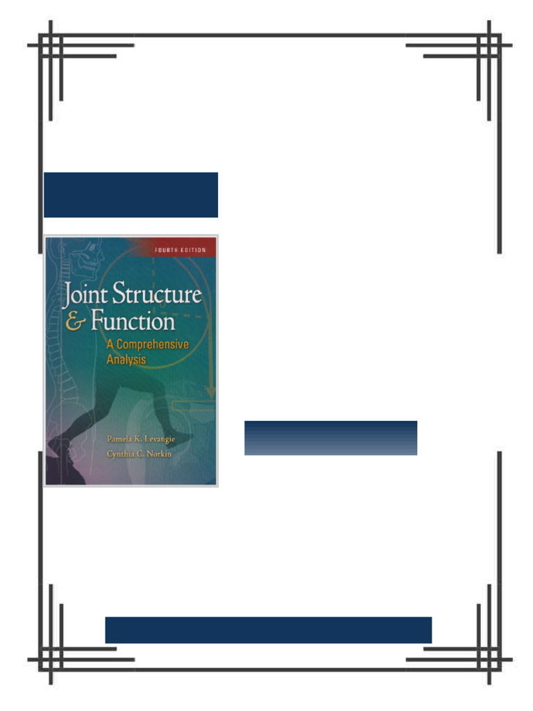 Joint Structure And Function A Comprehensive Analysis 4th Edition ...