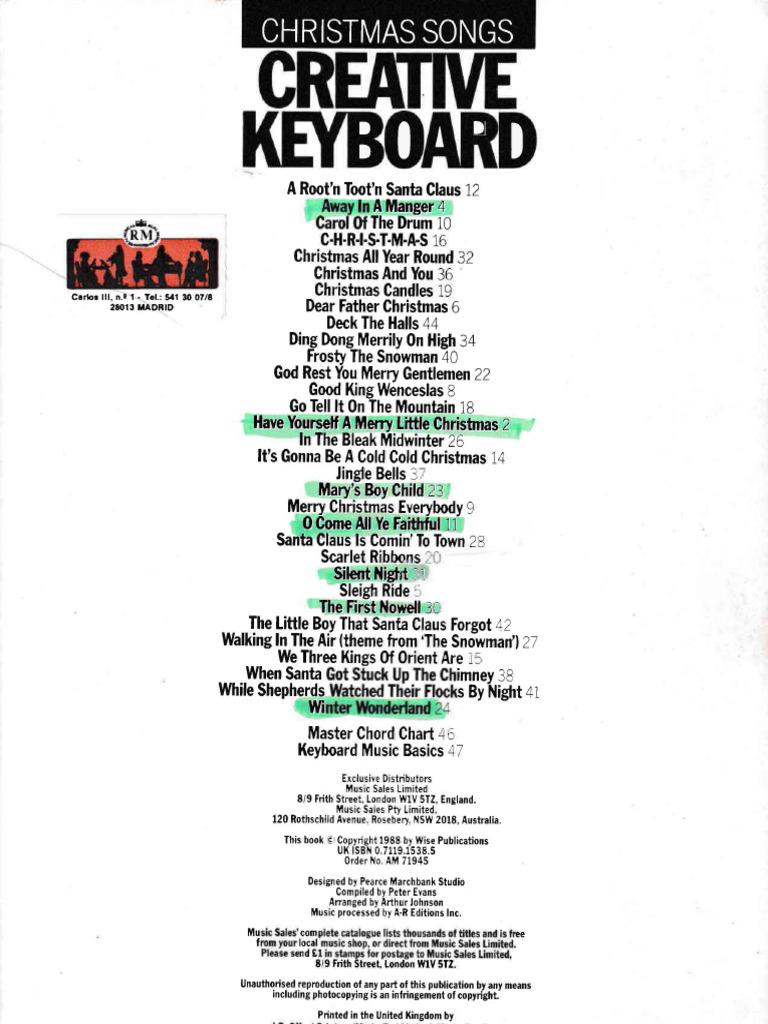 _Christmas Songs Creative Keyboard_20201203_0002 | PDF | Christmas ...