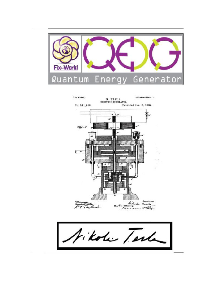 Quantum Energy Generator | PDF | Electric Motor | Electric Generator