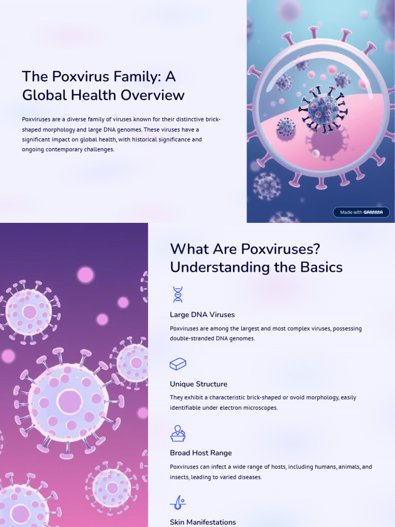 The Poxvirus Family a Global Health Overview (1) | PDF | Smallpox ...