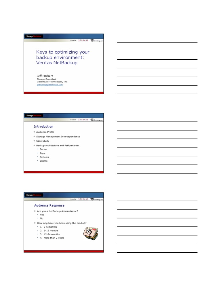 Keys To Optimizing Your Backup Environment: Veritas Netbackup | PDF | Backup | Load Balancing ...
