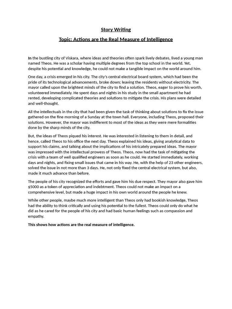 English Story | PDF | Behavioural Sciences | Psychological Concepts