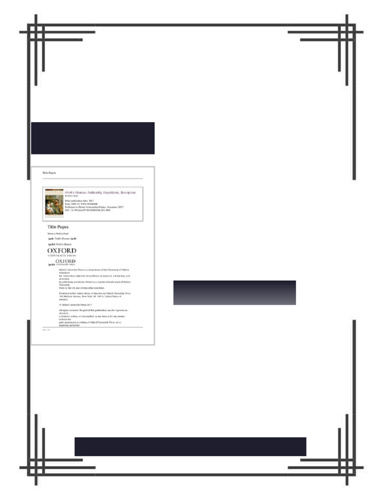 Ovid s Homer Authority Repetition Reception Barbara Boyd ebook source ...
