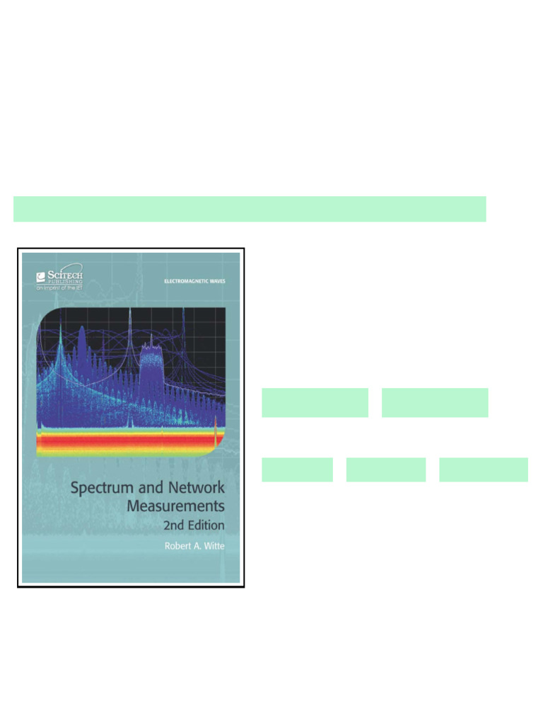 (Ebook) Spectrum and Network Measurements, (2nd Edition) by Robert A ...