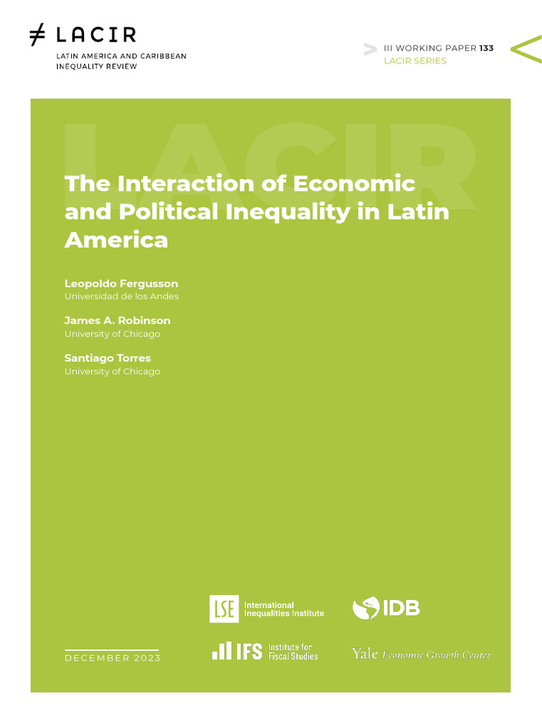 The Interaction of Economic and Political Inequality in Latin America ...