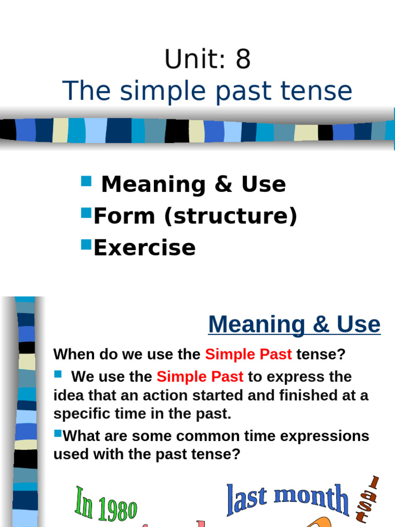 Simple Past | PDF | Grammatical Tense | Verb