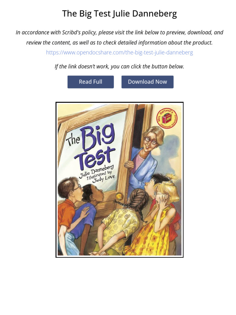 The Big Test Julie Danneberg | PDF