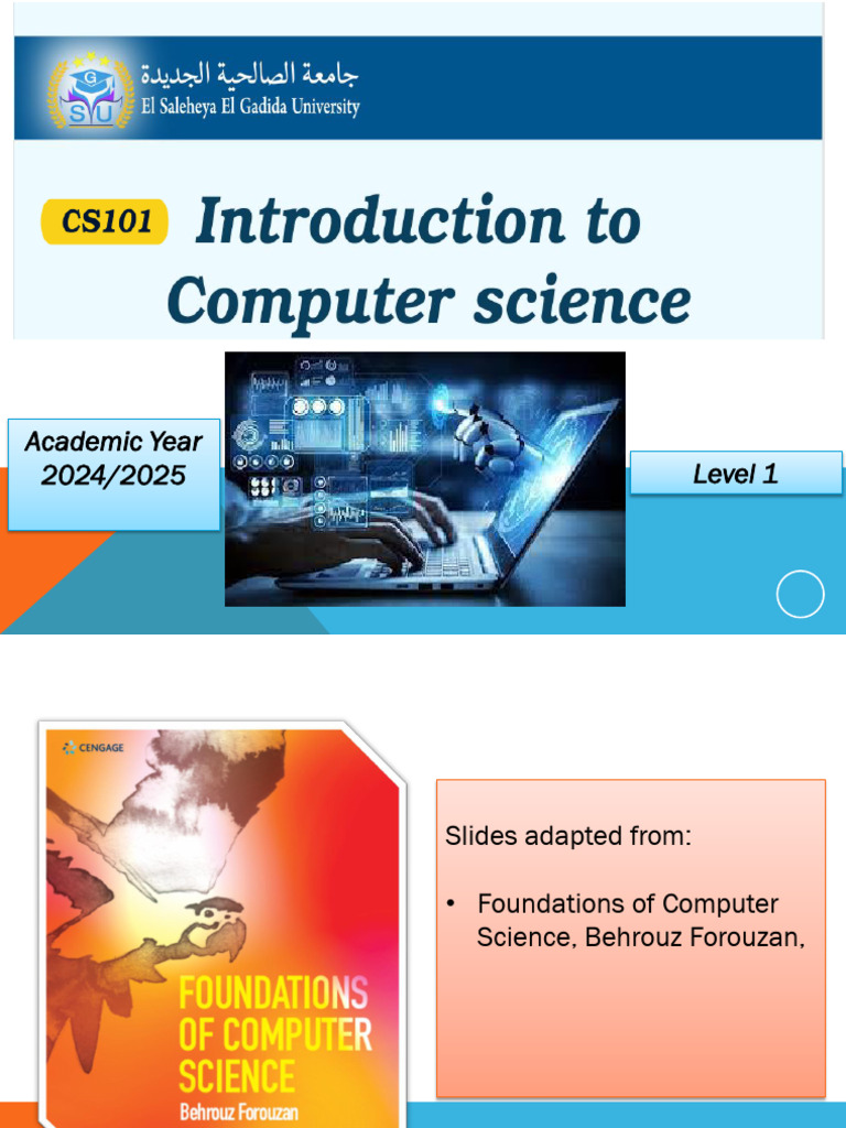 Lecture 1 Ch1 | PDF | Computer Program | Programming