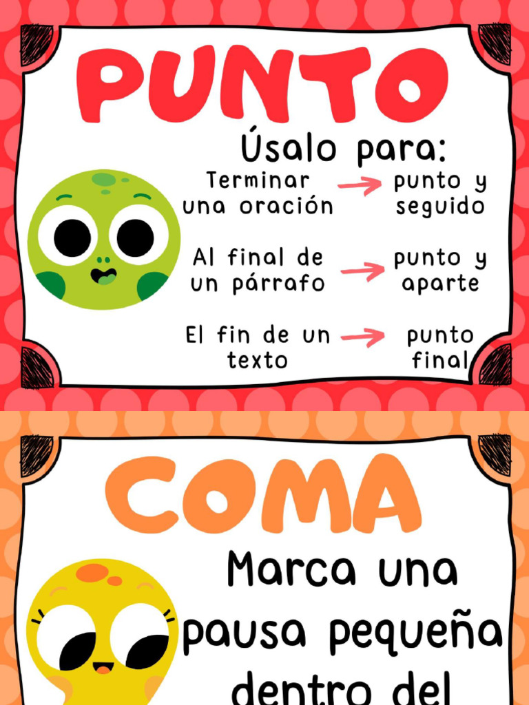 Ortografia Carteles Signos de Puntuacion PDF | PDF