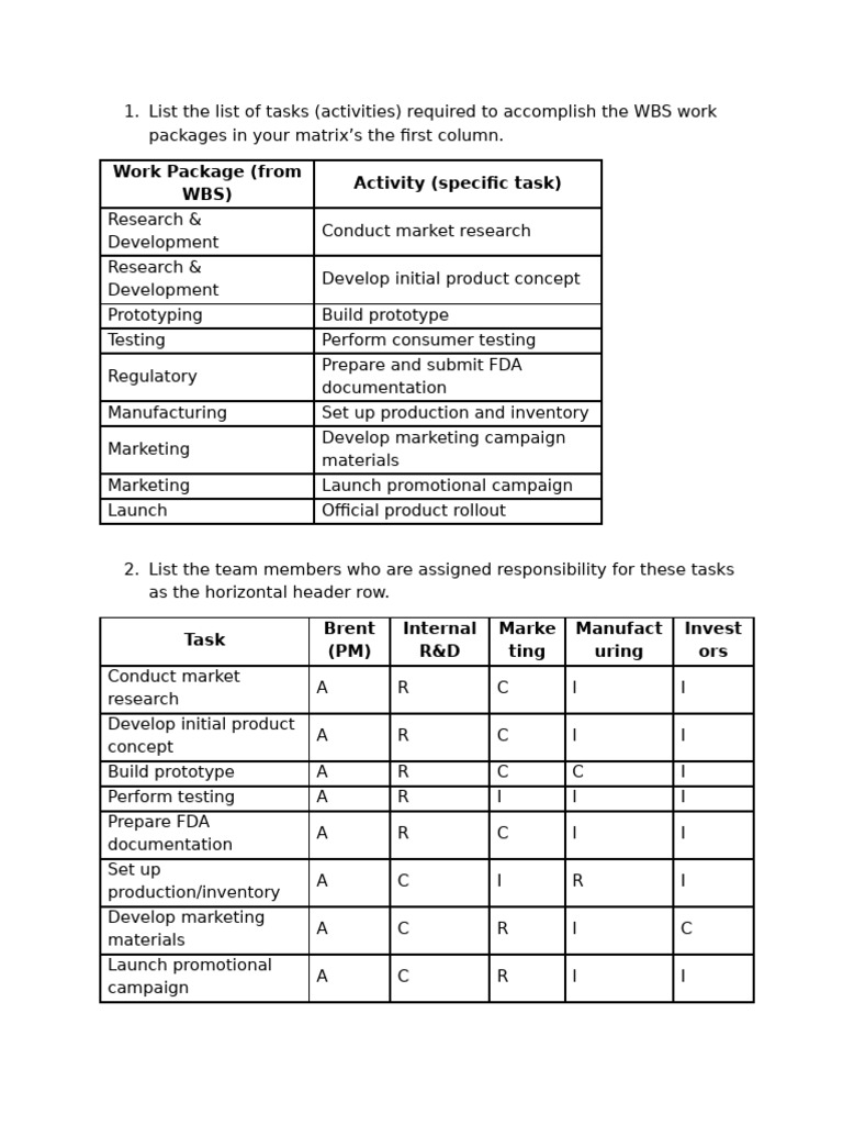 Group Assignment - RACI and Network Diagram (1) | PDF