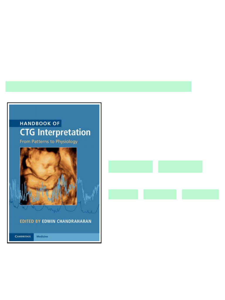 Handbook of CTG Interpretation From Patterns to Physiology Full Access ...