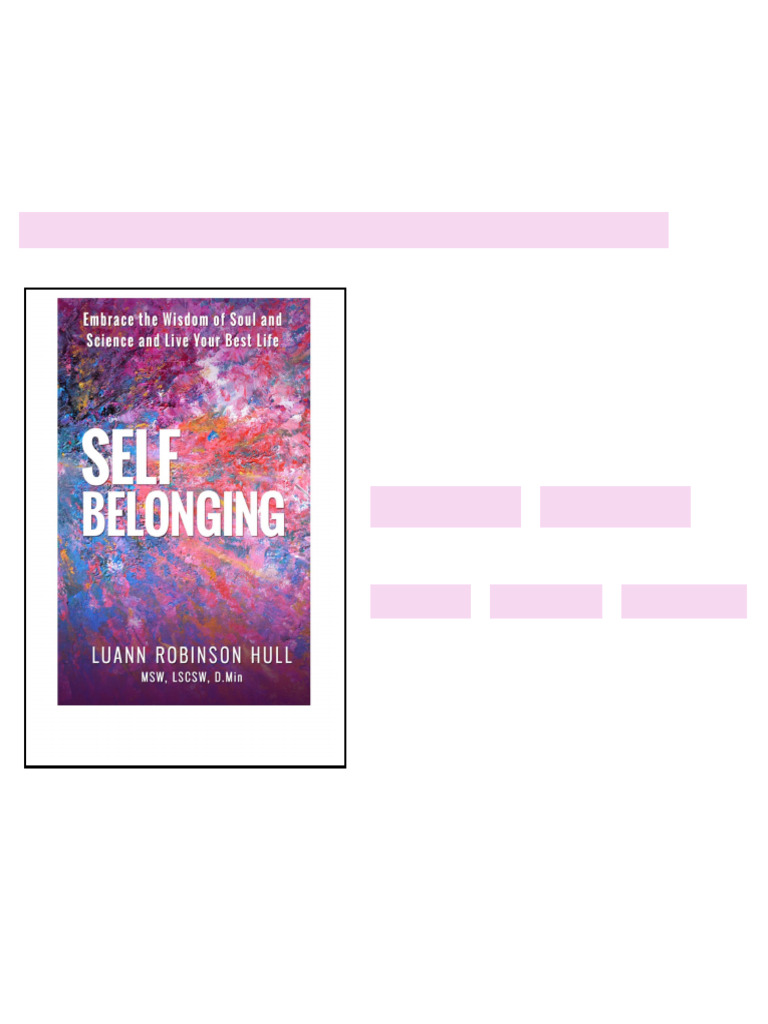 Self Belonging Luann Robinson Hull ebook one click access | PDF
