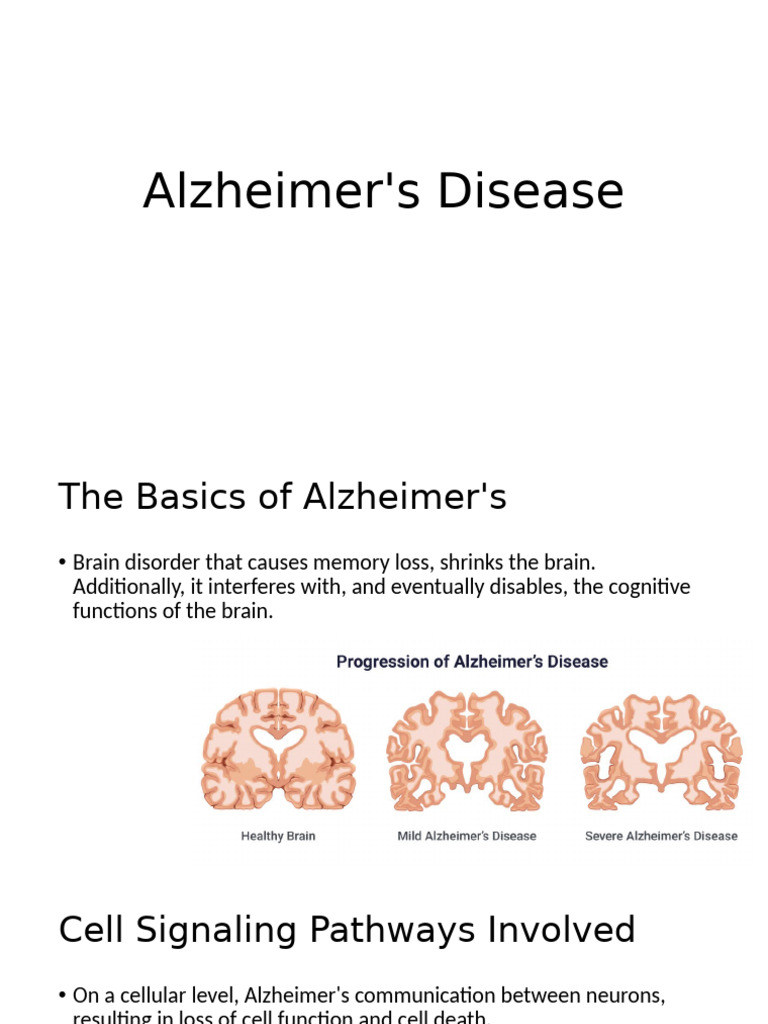 Cell Project Alzheimers Disease Thingy | PDF