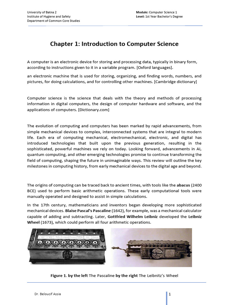 CS Chapter1 2024 | PDF | Central Processing Unit | Computer Data Storage