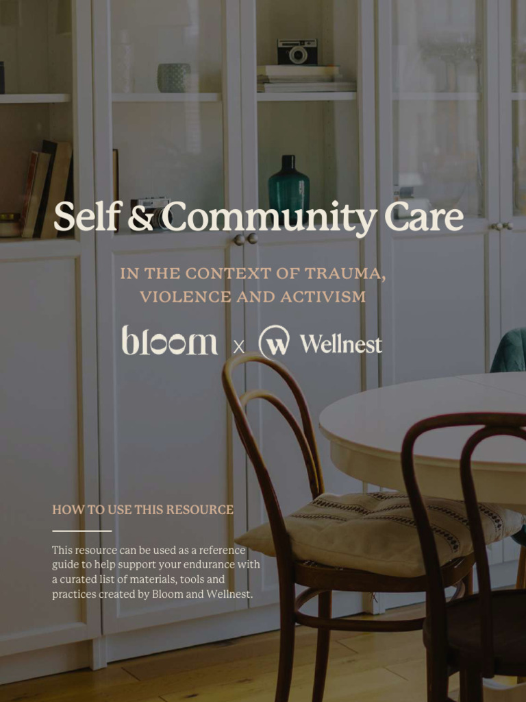 Self & Community Care in The Context of Trauma, Violence and Activism ...