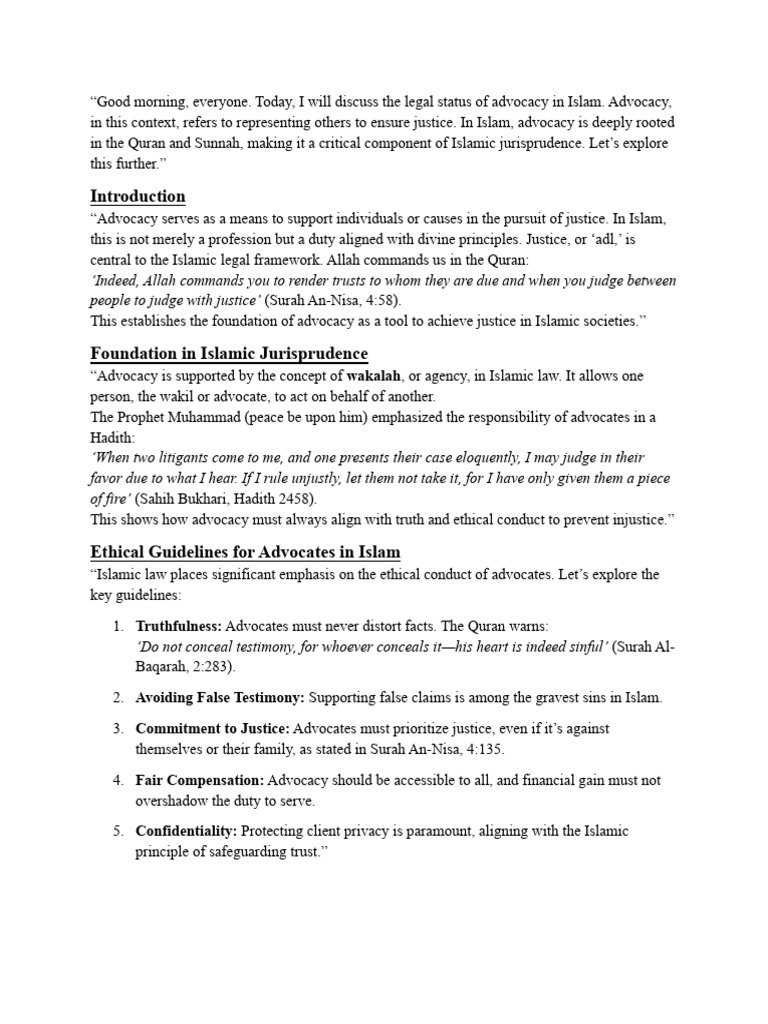 Script | PDF | Sharia | Justice