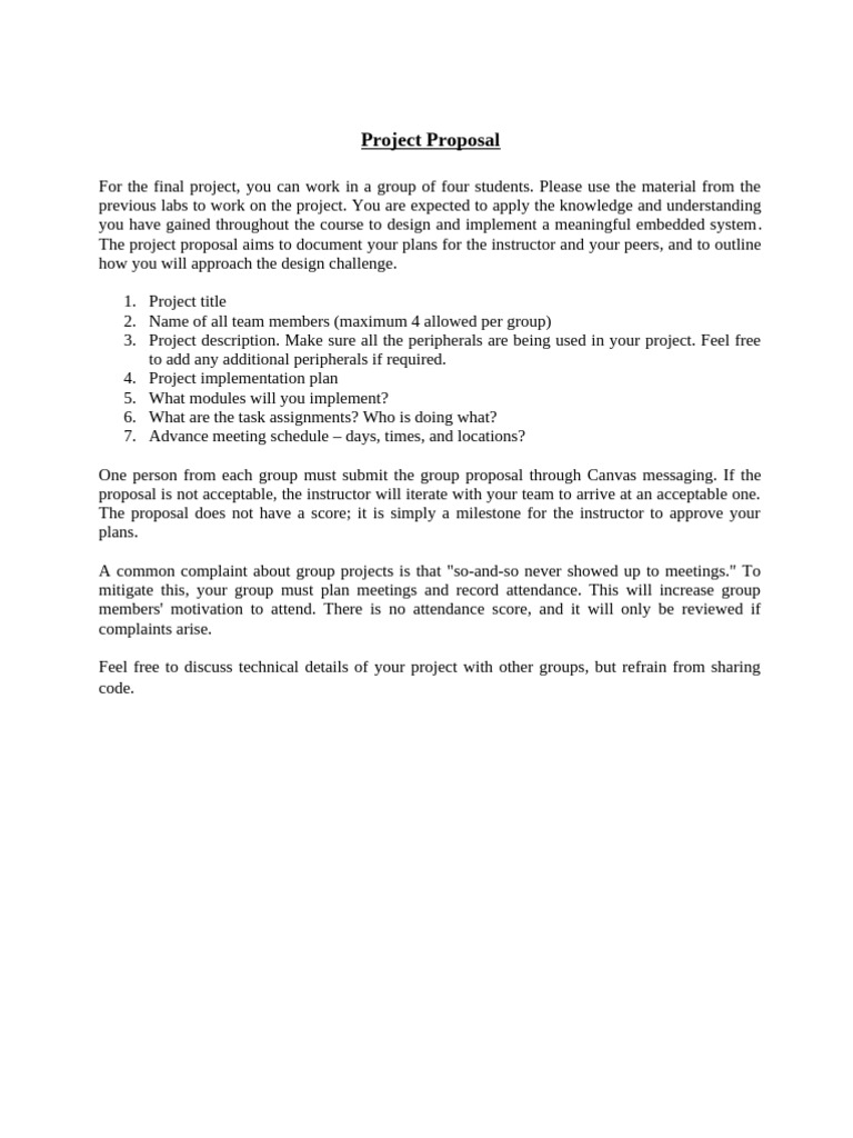 Project Proposal | PDF