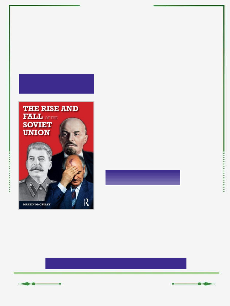 The Rise and Fall of the Soviet Union 1st Edition Martin Mccauley ebook ...