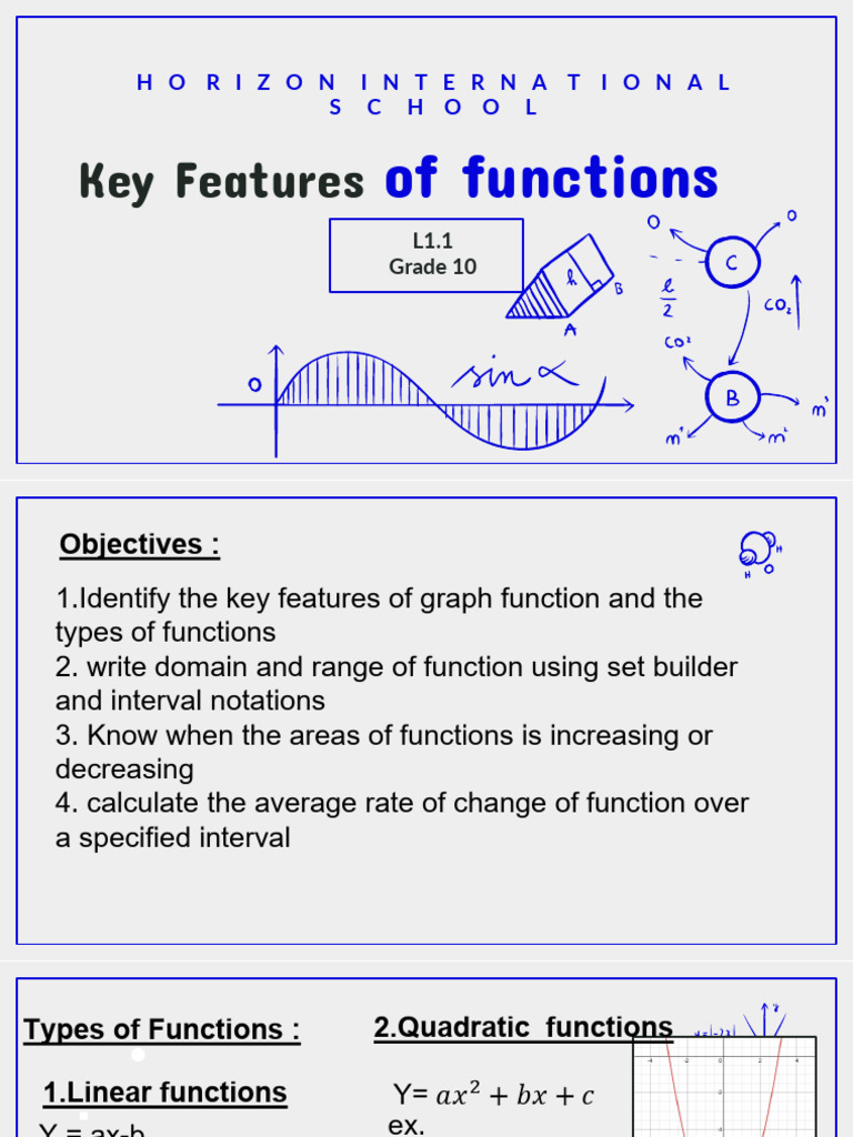 Key Features of Graph Functions | PDF
