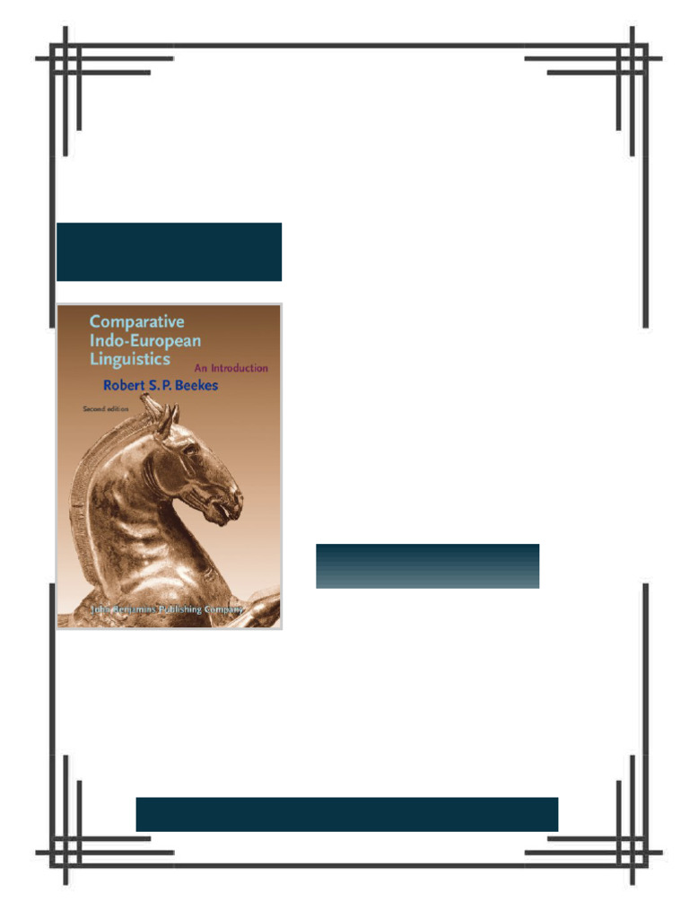 Comparative Indo European Linguistics An Introduction 2nd Edition Robert S. P. Beekes ebook ...