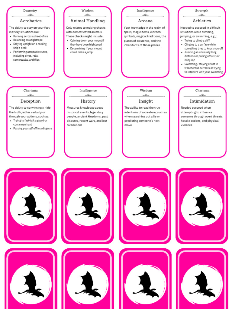 DND Skill Checks | PDF