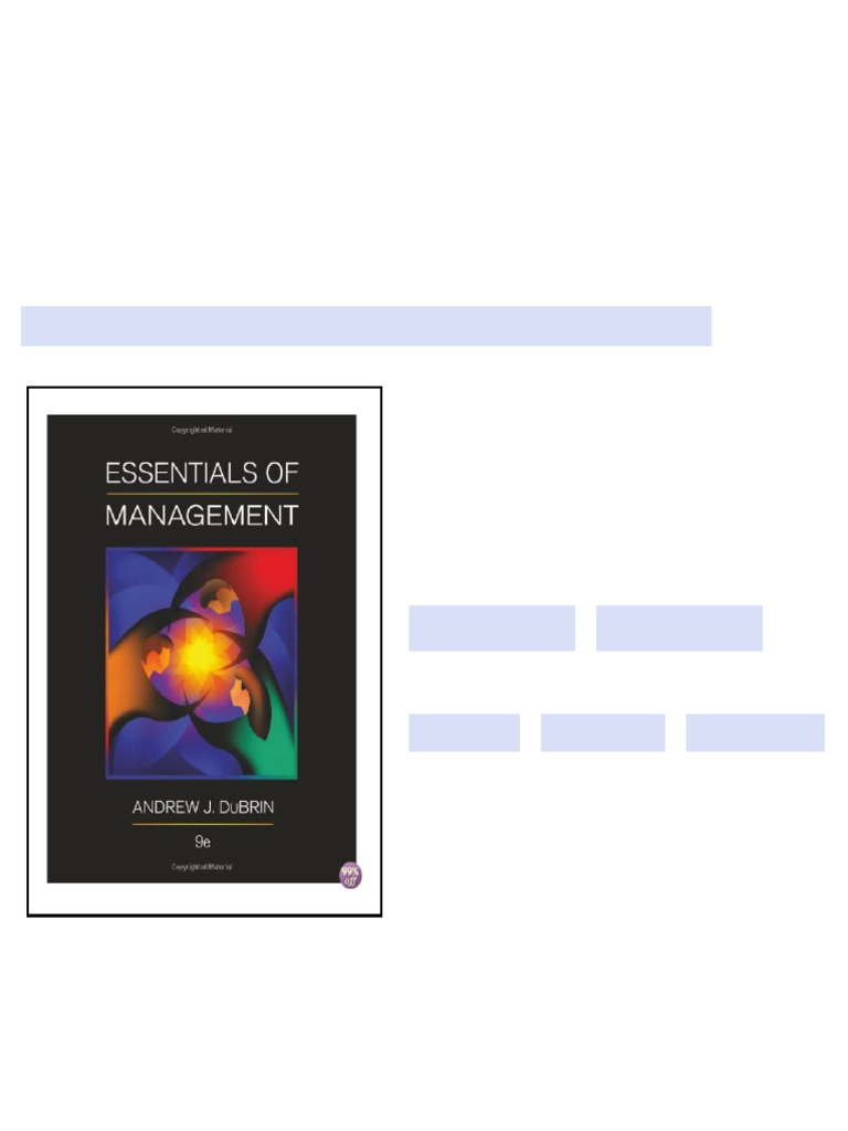 Test Bank for Essentials of Management 9th Edition by Dubrin available ...