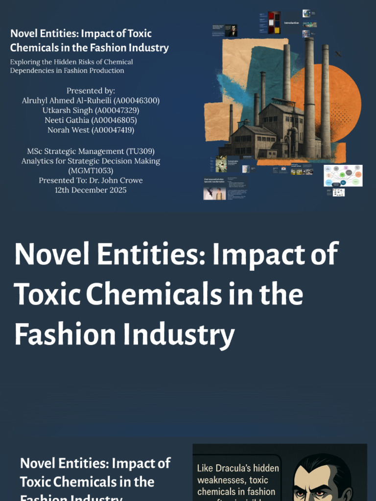 Novel Entities – Impact of Toxic Chemicals in the Fashion Industry | PDF