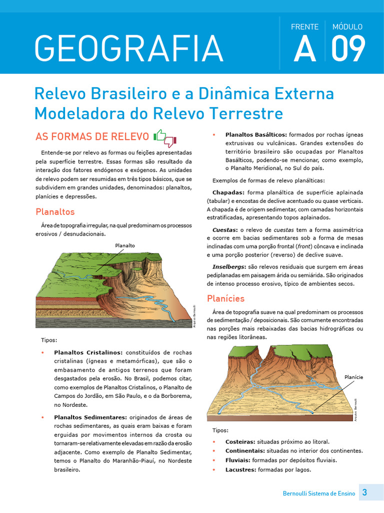 Geografia, Vol. 3, BERNOULLI (Completa) - Edição 2020 | PDF | Bacia ...