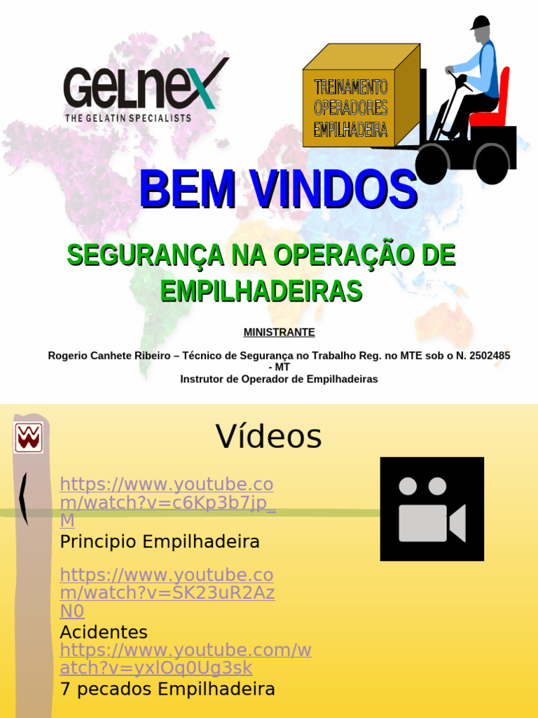 Treinamento Operador de Empilhadeira - Gelnex Rog | PDF | Empilhadeira