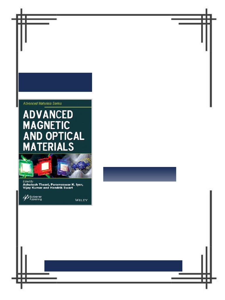 Advanced magnetic and optical materials 1st Edition Iyer ebook digital ...