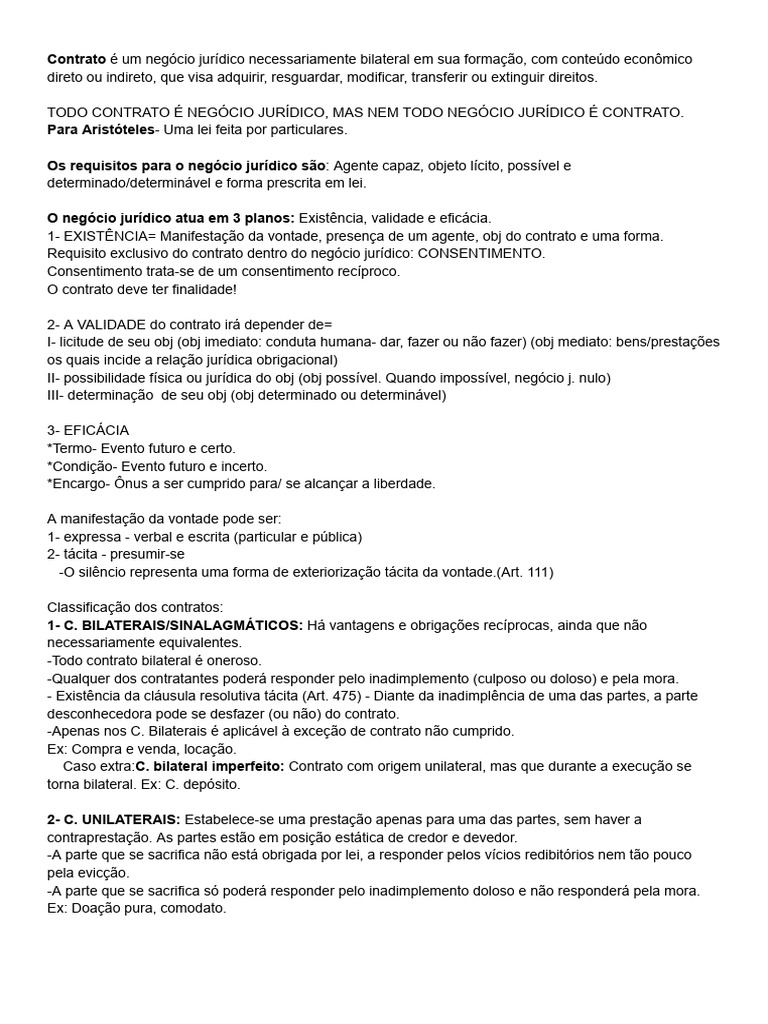 AV2 - CONTRATOS | PDF | Conceitos jurídicos | Direito Civil (sistema jurídico)