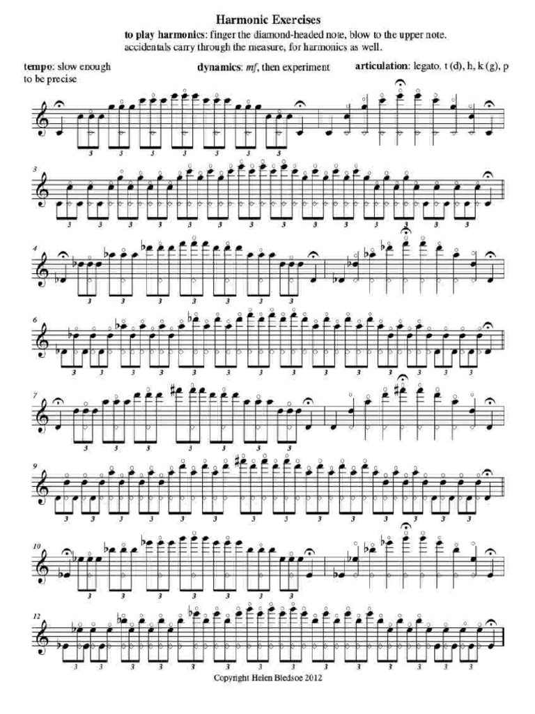 Helen Bledsoe-Harmonic Exercises | PDF