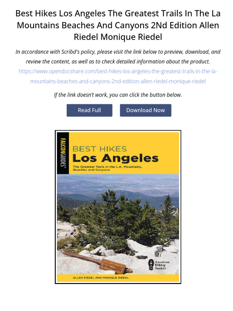 Best Hikes Los Angeles The Greatest Trails in the La Mountains Beaches ...