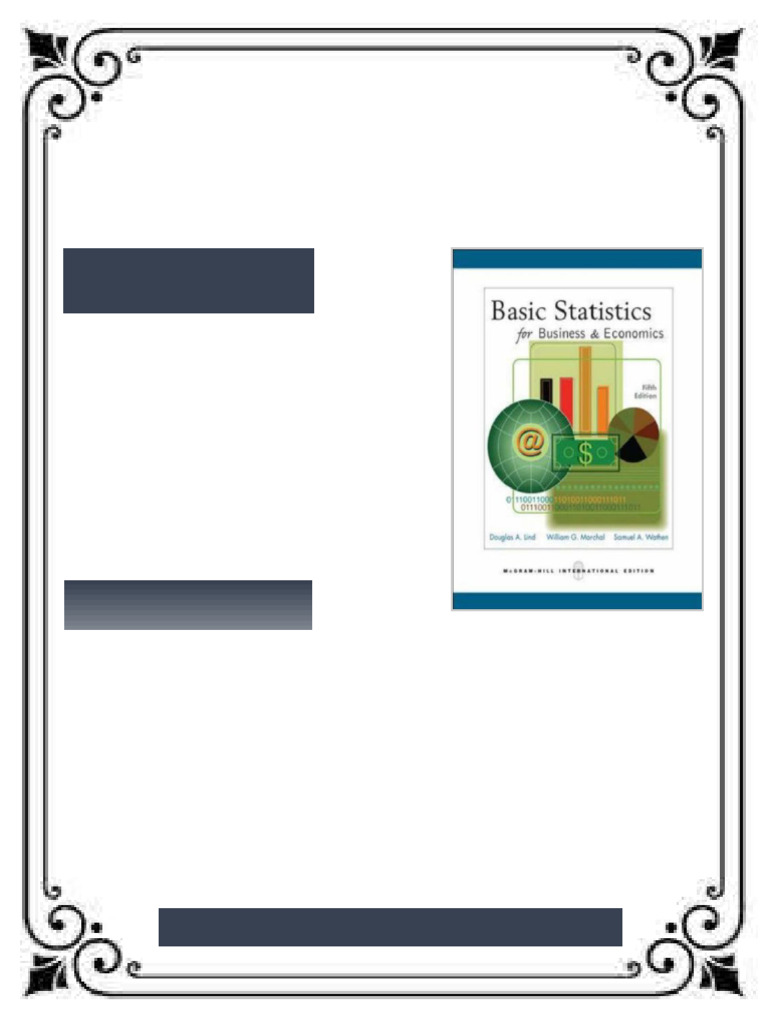 Basic Statistics for Business Economics Business Statistics 5th Edition ...